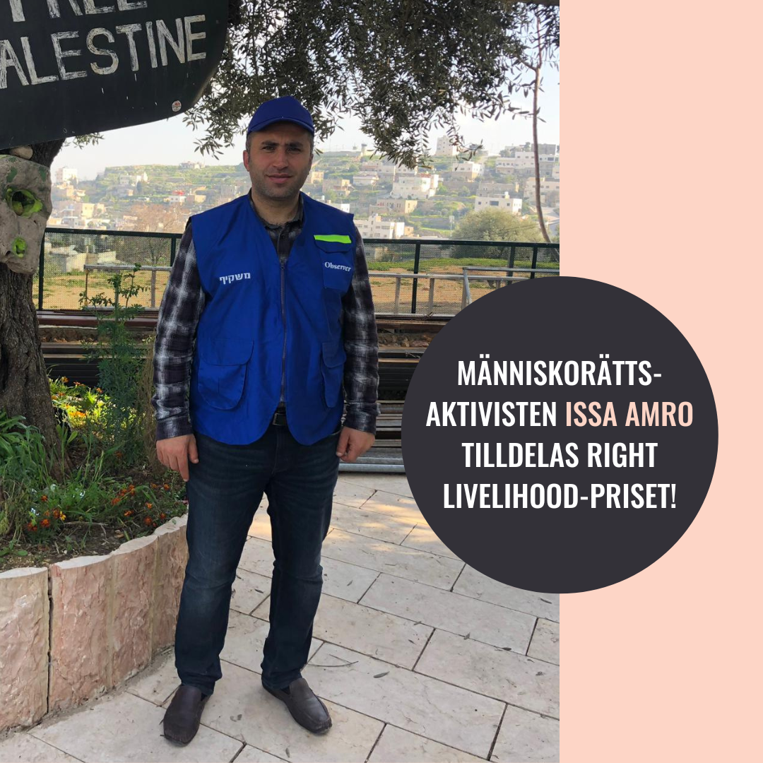 PRESSMEDDELANDE: Palestinska människorättsaktivisten Issa Amro får ...