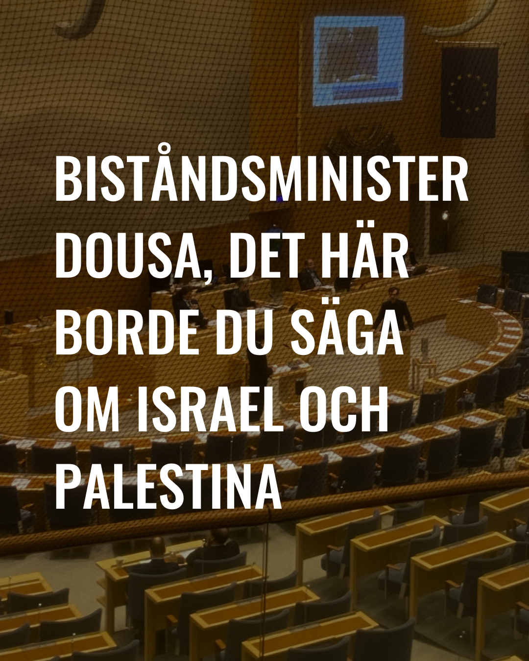 BISTÅNDSMINISTERN, DET HÄR BORDE DU SÄGA OM ISRAEL OCH PALESTINA ...